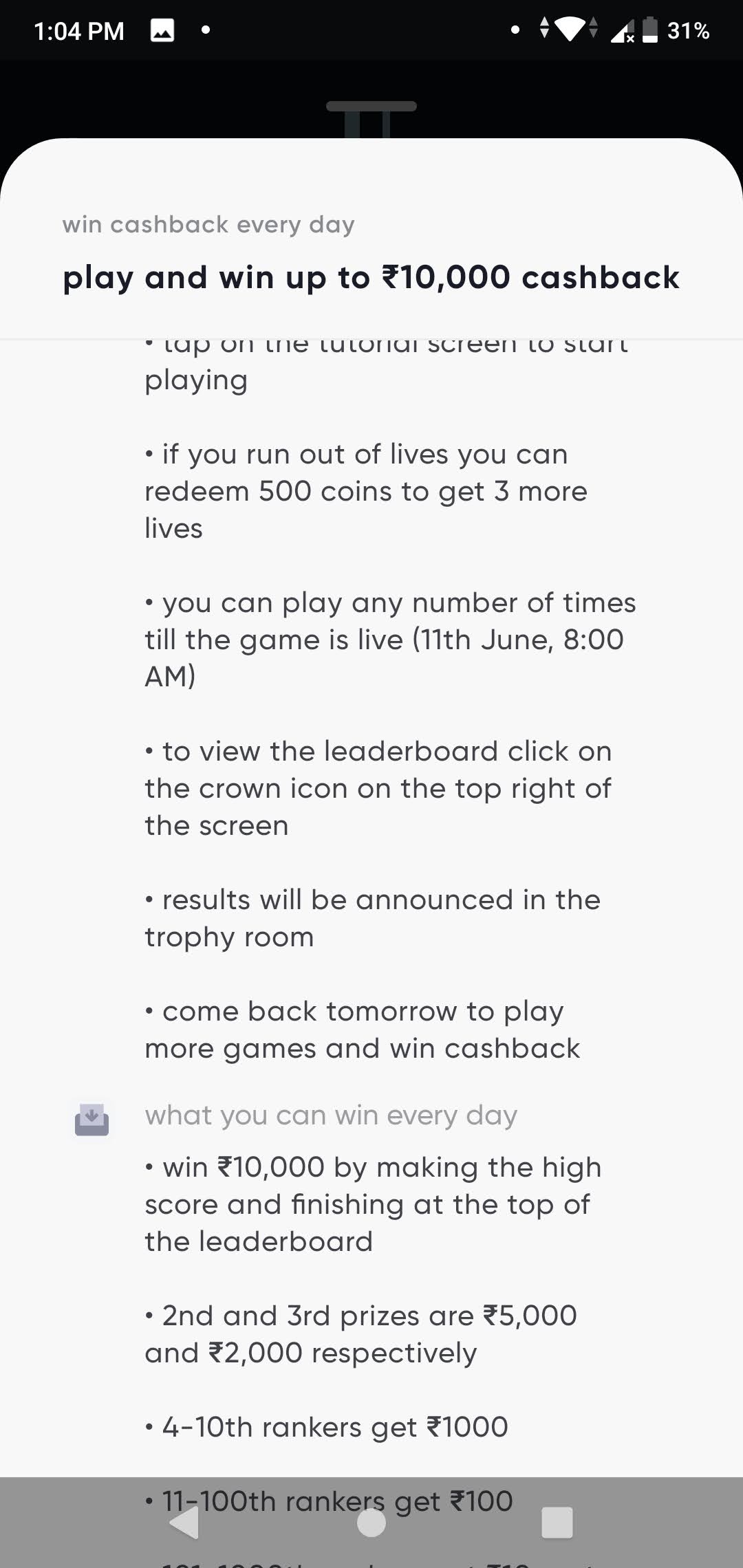 Cred Arcade: Win upto 10k Rupees Playing Games! - The Nerd web